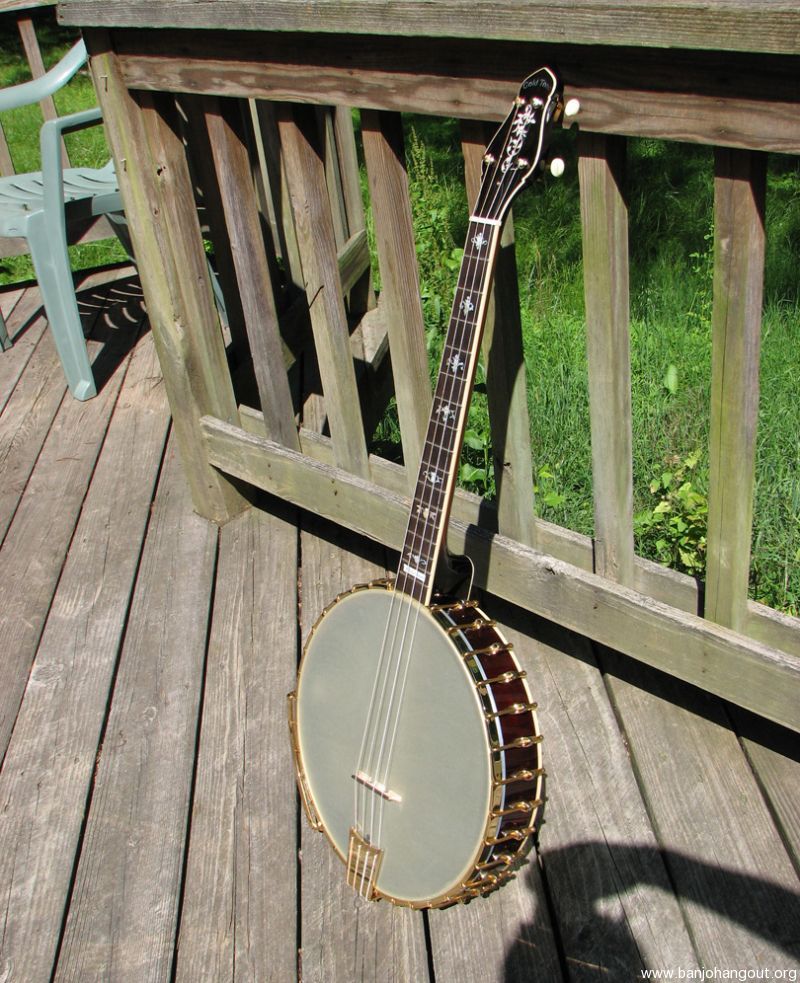 Gold Plated CEB-4 Cello Banjo and case - Used Banjo For Sale from Banjo ...
