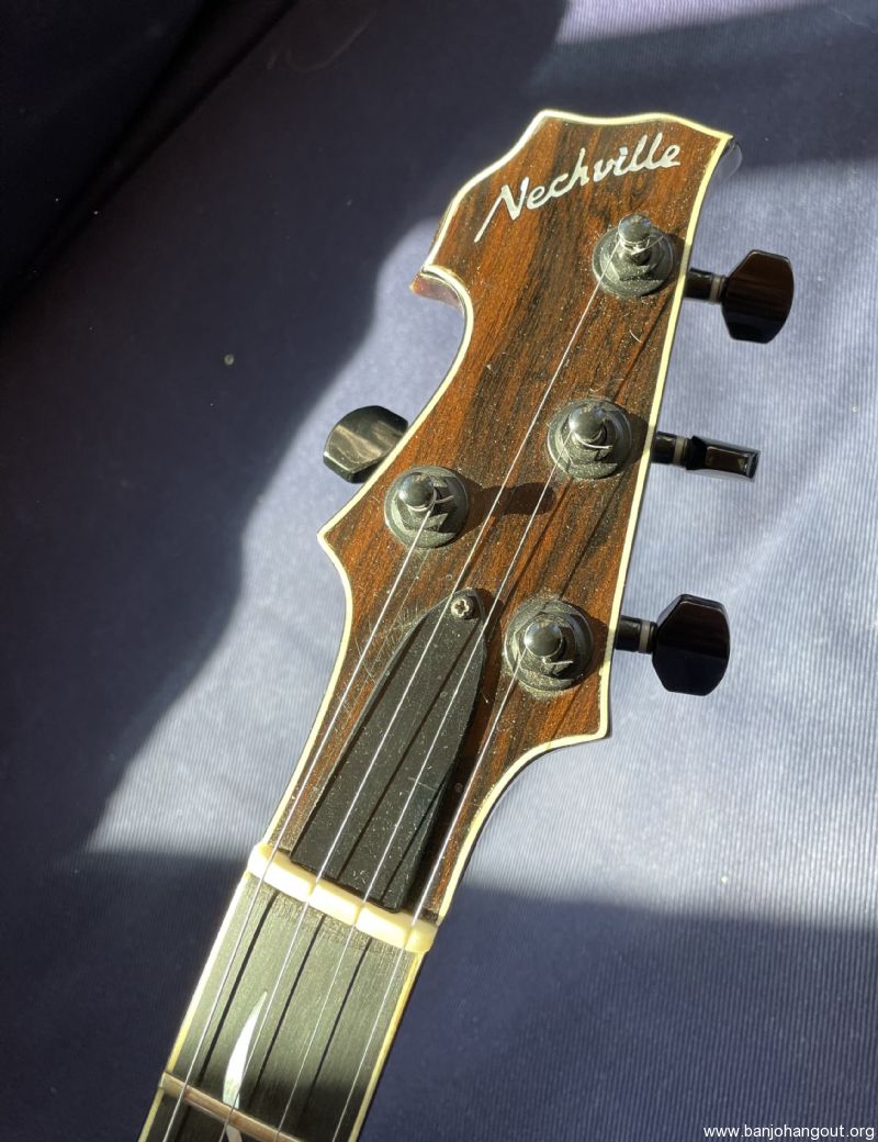 Nechville Nextar 5 string - high flame, wood ring beast! - Used Banjo ...