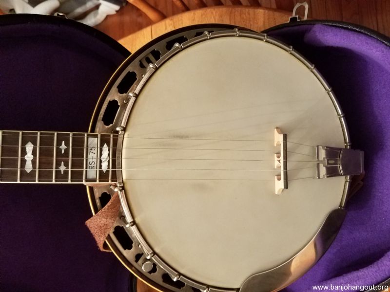 Yates RS 75 Mahogany Distressed Banjo With No Hole Ring (Pending ...
