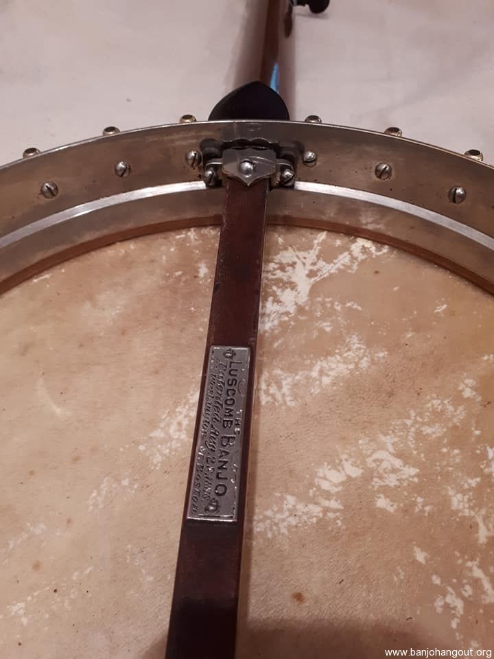 Luscomb 1880's restored banjo SOLD - Used Banjo For Sale at BanjoBuyer.com