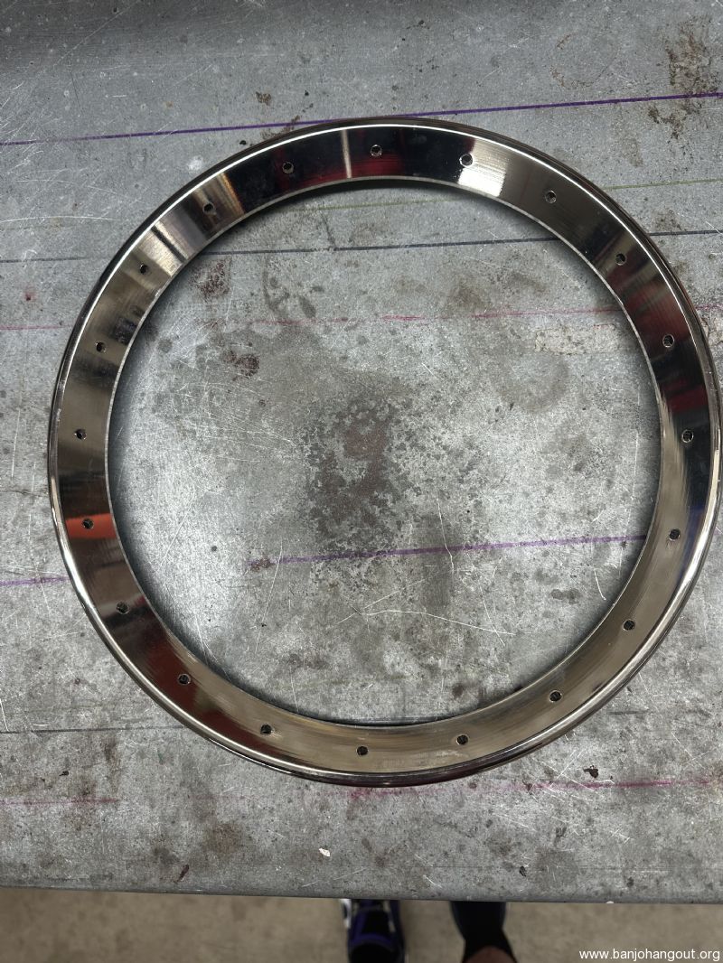 SOLD: SOLD Sloan 20-hole nickel flathead tone ring free shipping - Banjo Hangout