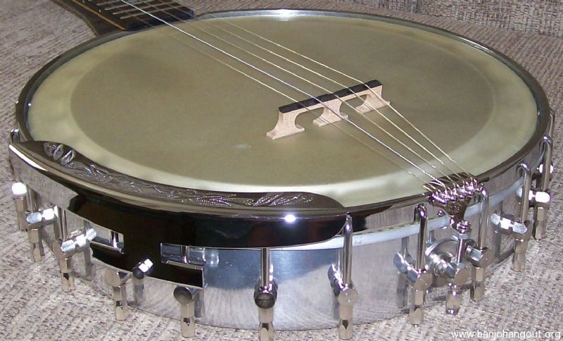 SOLD! -- Short-scale (Travel?) Banjo Neck w/ Gariepy Aluminum Rim ...