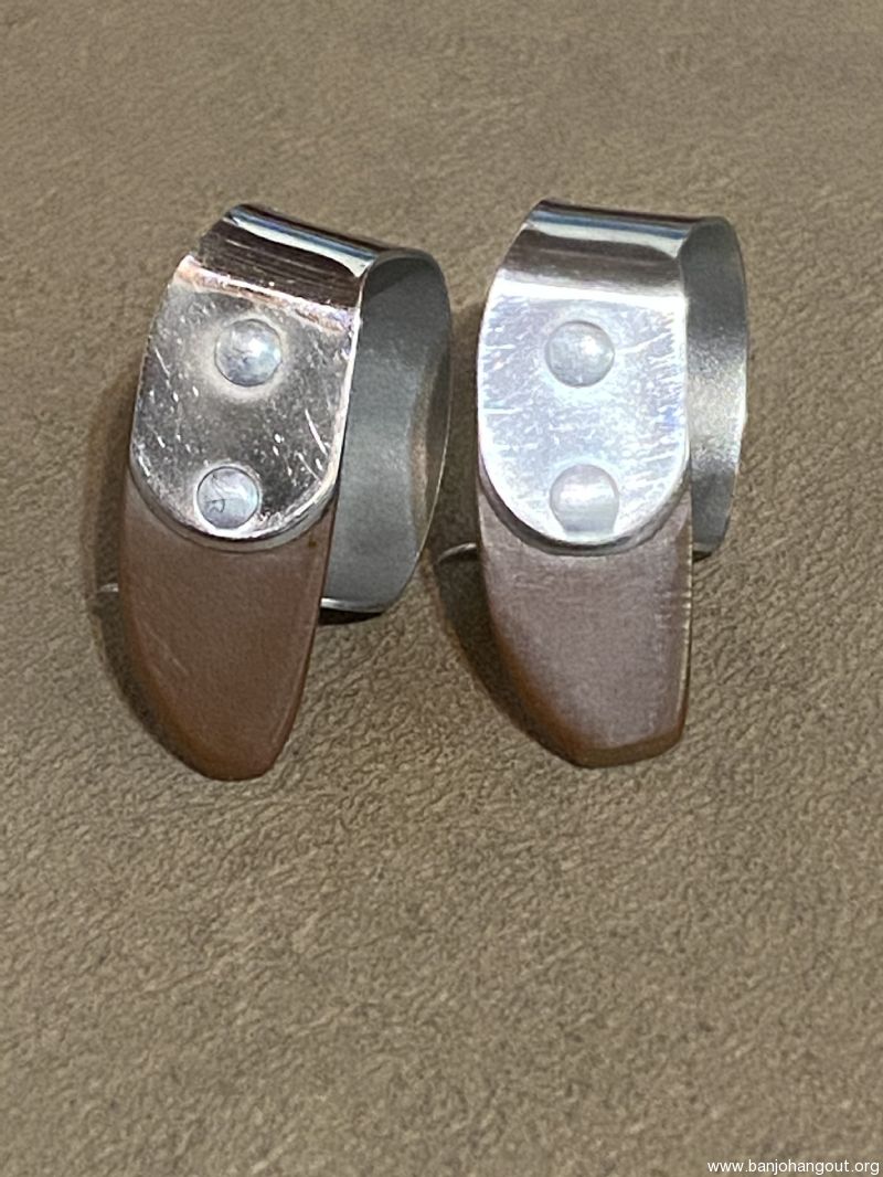 SOLD: Two Blue Chip Thumb Picks - Banjo Hangout