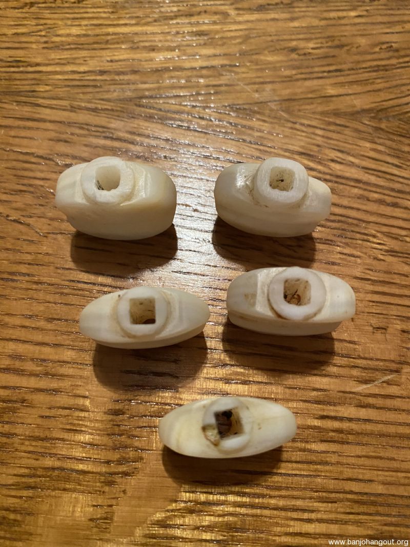 SOLD: Five Genuine Mother of Pearl Tuner Buttons - Banjo Hangout