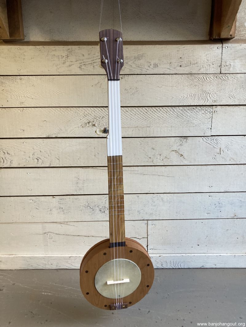 Half Fretless Cherry Mountain Banjo by Nate Calkins - Used Banjo For ...