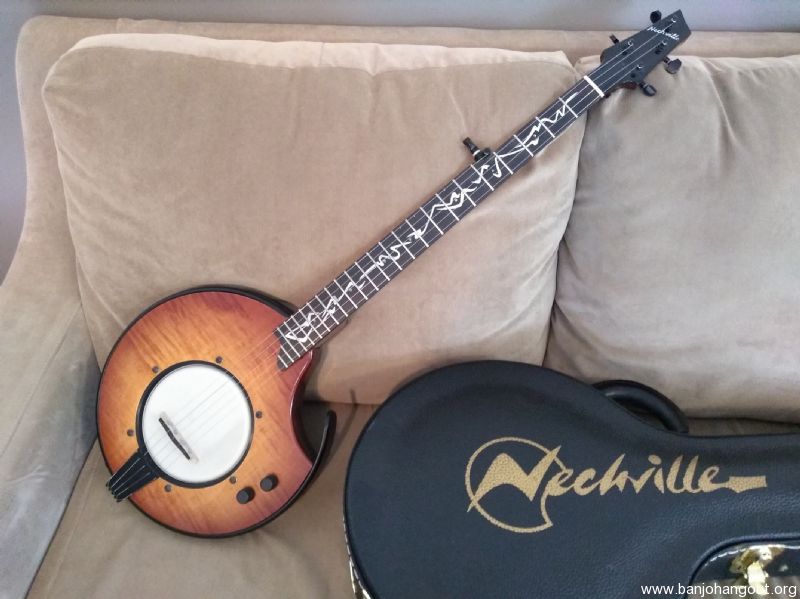 Nechville Aurora Borealis Electric Banjo - Used Banjo For Sale at ...