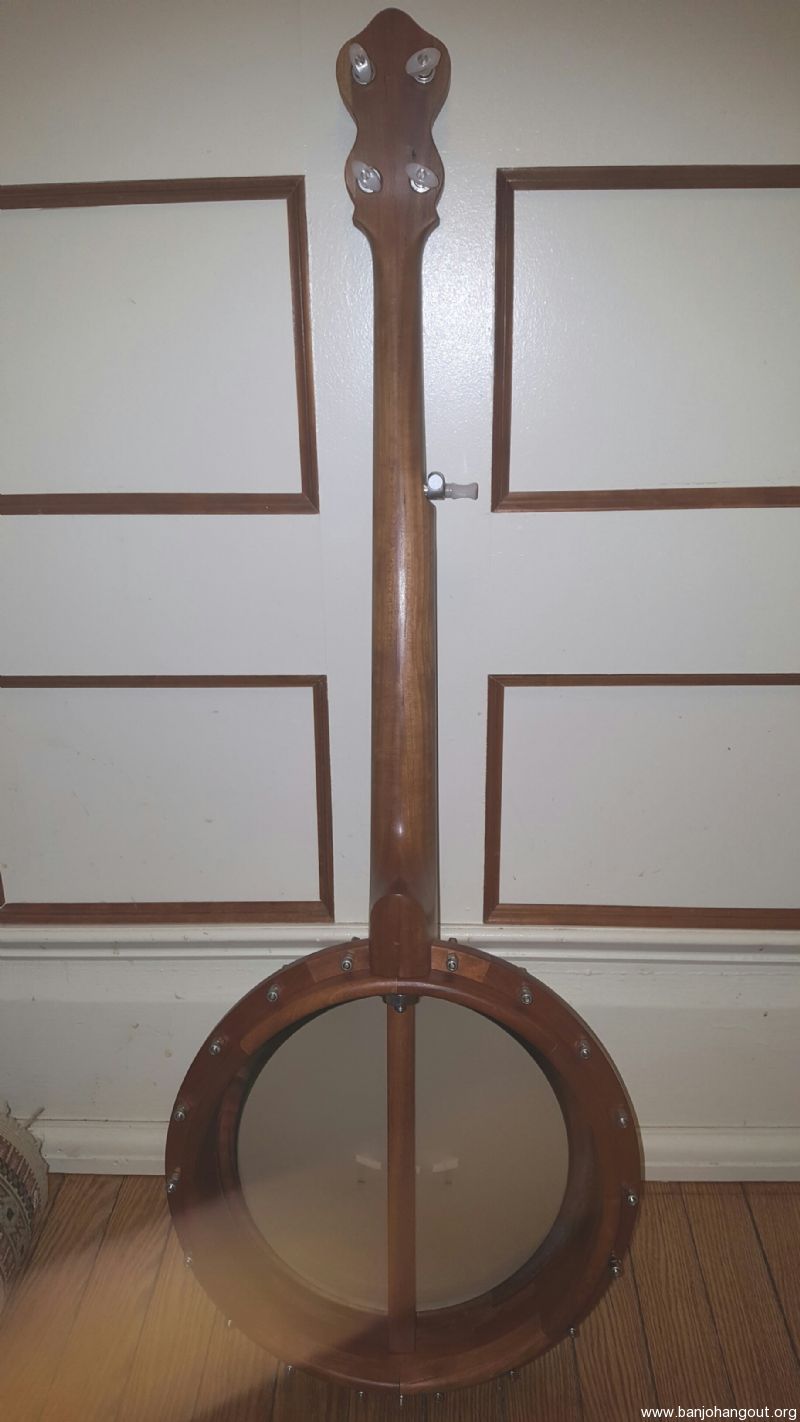 Very Fine Sagmoen Open Back Banjo Cherry Rims and Neck 12 - Used Banjo ...