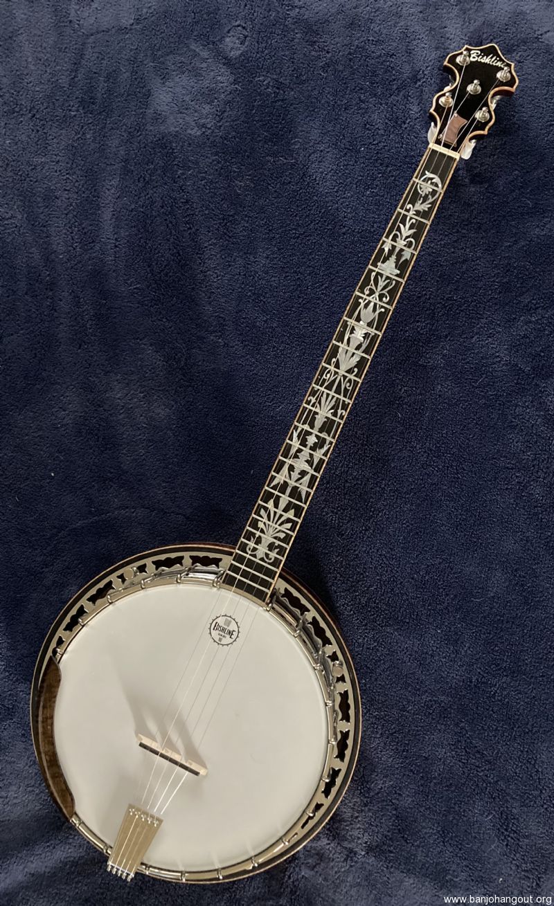 Bishline Custom tunneled 5-string - Used Banjo For Sale from Banjo Vault