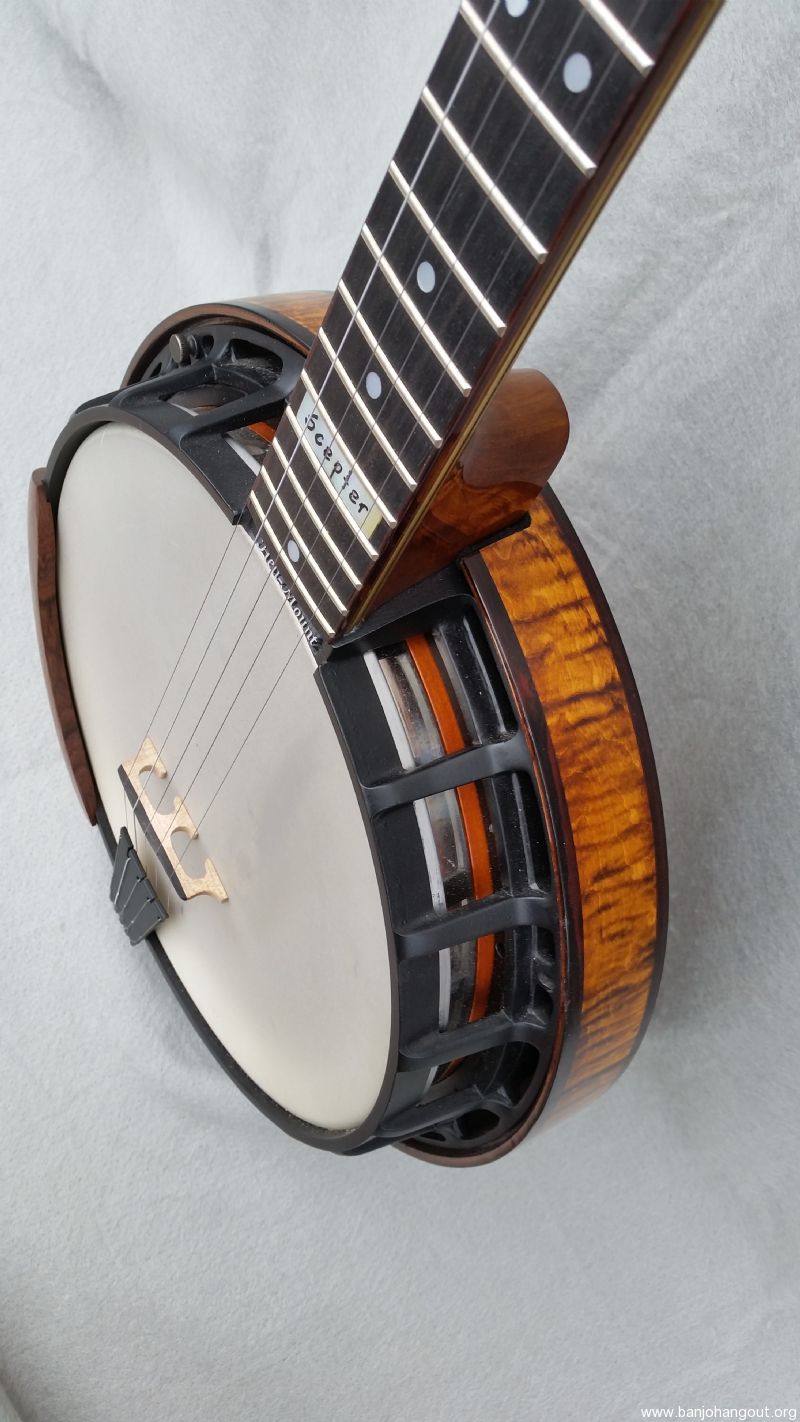 Nechville "Scepter" Nuvo w/ Built-in Capo - Used Banjo For Sale at ...