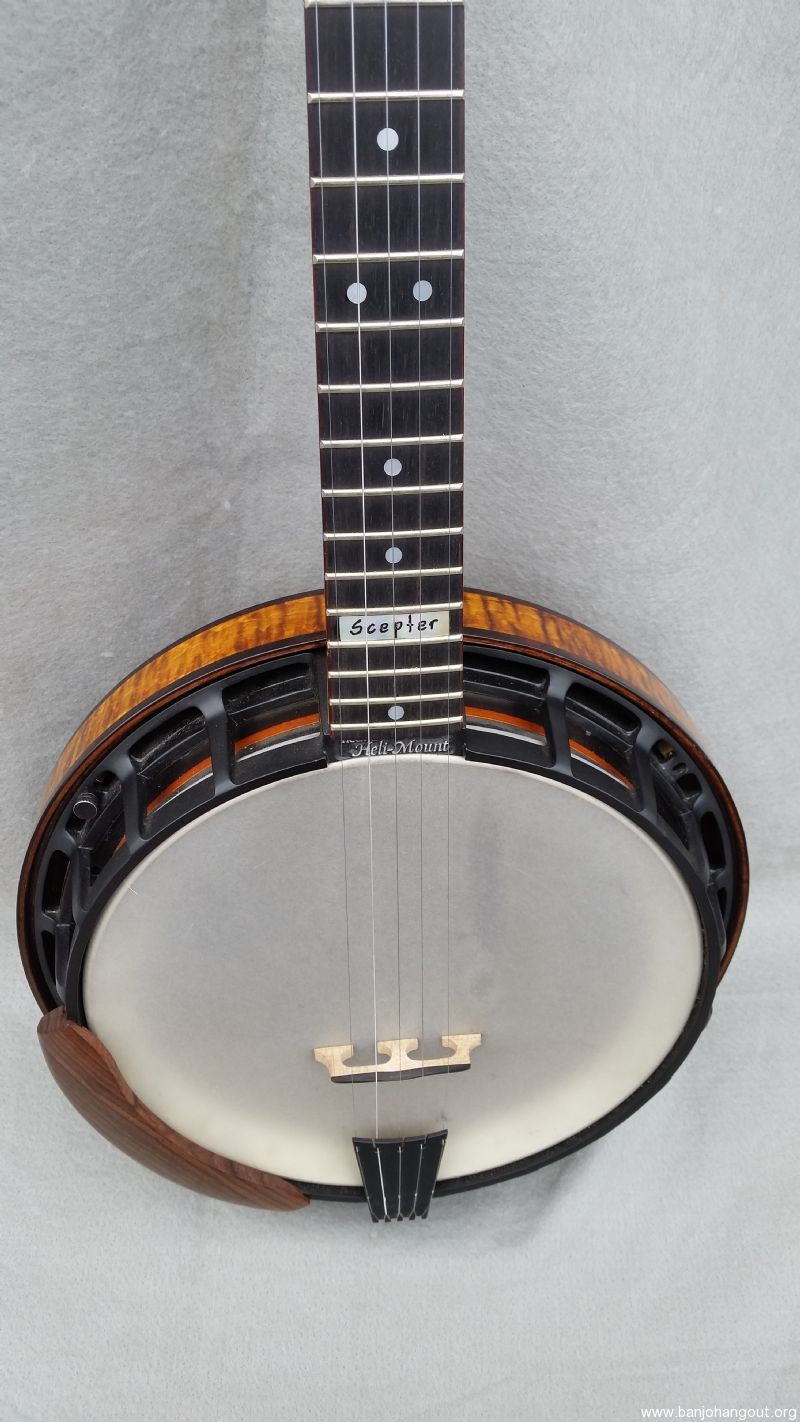 Nechville "Scepter" Nuvo w/ Built-in Capo - Used Banjo For Sale at ...