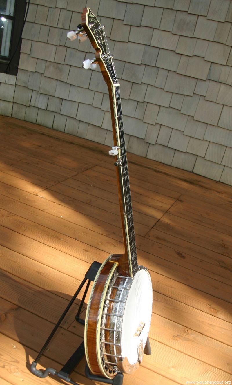 1990 Stelling Staghorn Engraved Archtop Banjo - Used Banjo For Sale at ...