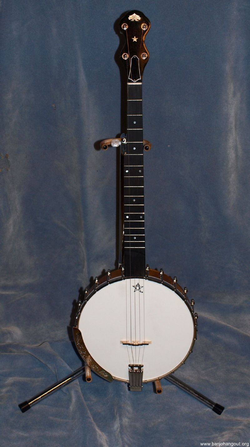 WHITE MOUNTAIN SHOLO - OPEN BACK, FLAME MAPLE - Used Banjo For Sale at ...