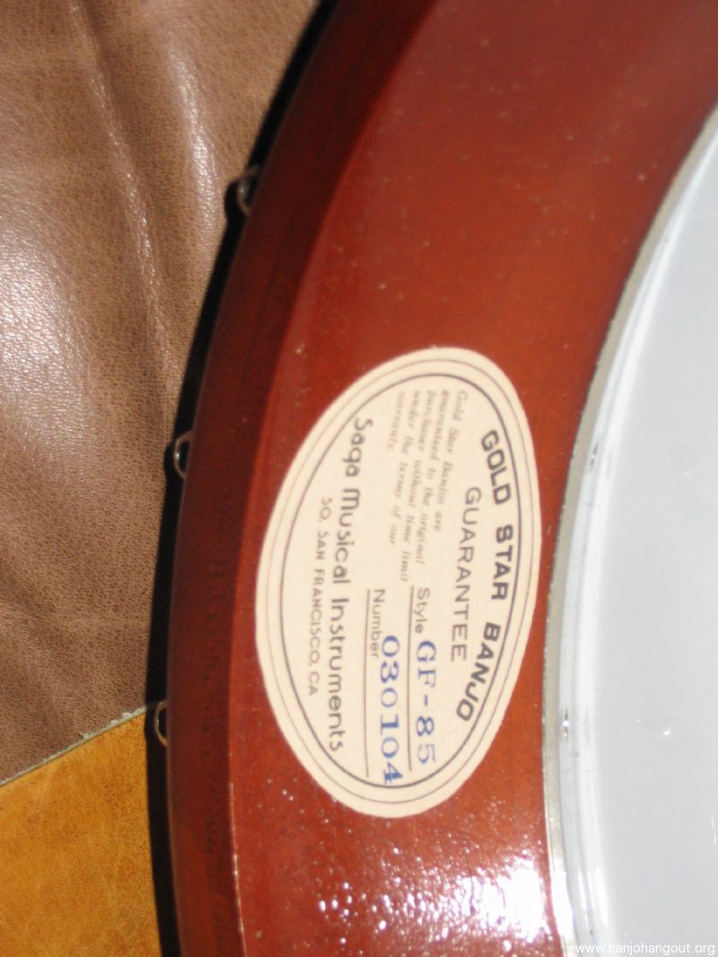 Gold Star GF-85 - Upgrades - Sold Pending Funds - Used Banjo For Sale ...