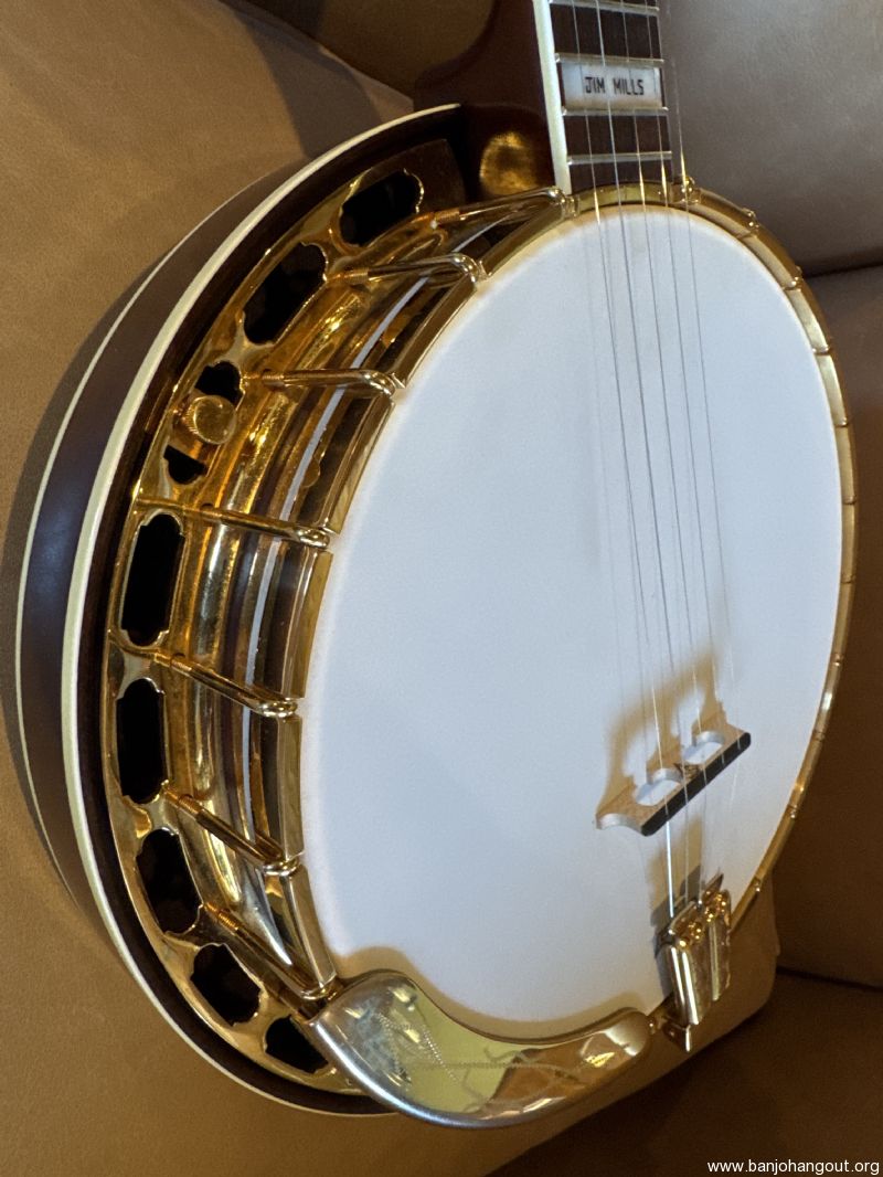 Huber Jim Mills model 5-string (signed and no-hole ring) - Banjo Hangout