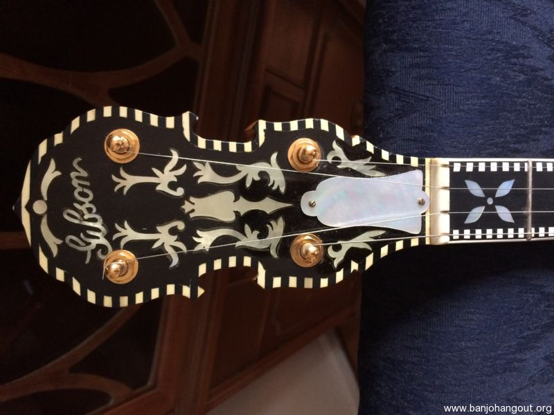 1928 Gibson Style 6 Checkerboard Flathead - Used Banjo For Sale at ...
