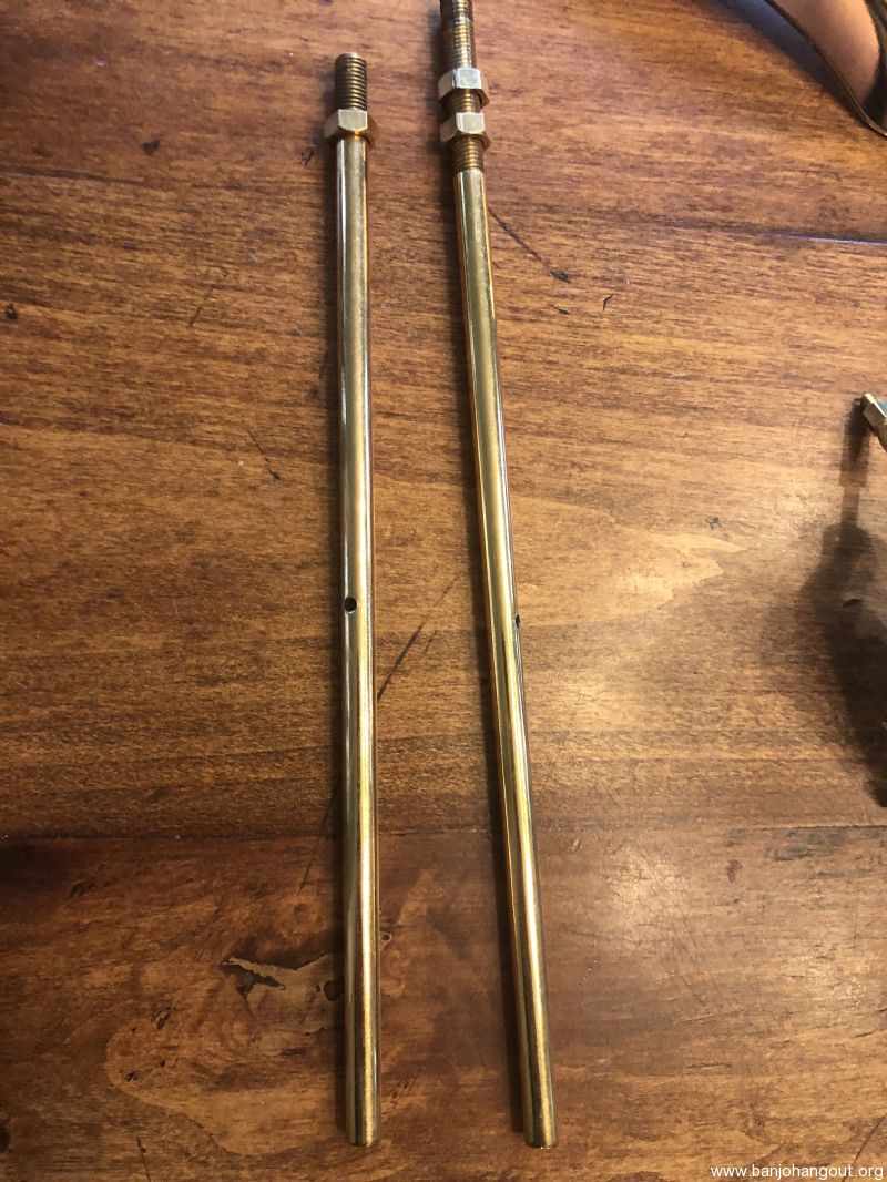 SOLD: Huber gold plated coordinator rods. - Banjo Hangout