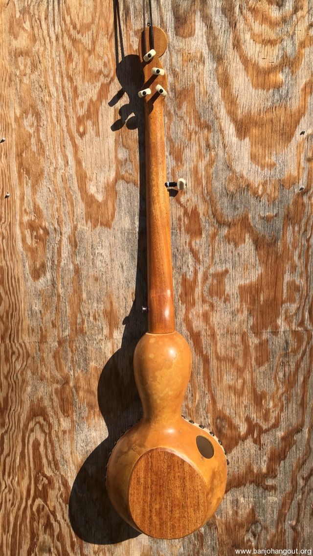 Noah Cline Flat-back Bottle Gourd Banjo #150 — Sold pending - Used ...