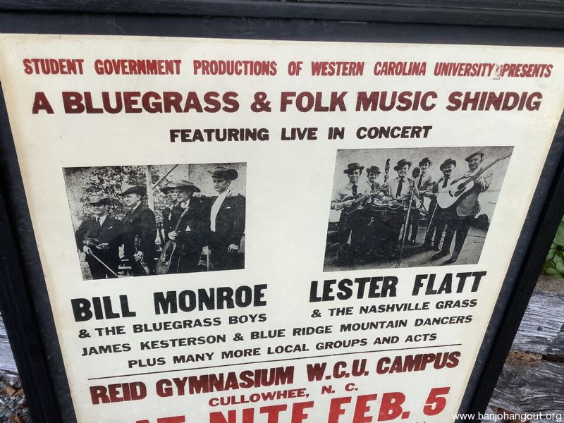 Rare Original Flatt & Monroe Bluegrass Concert Poster - Used Banjo For ...