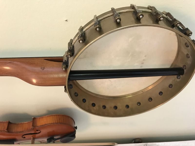 Dobson slot head banjo w/ brass pot and original case - Used Banjo For ...