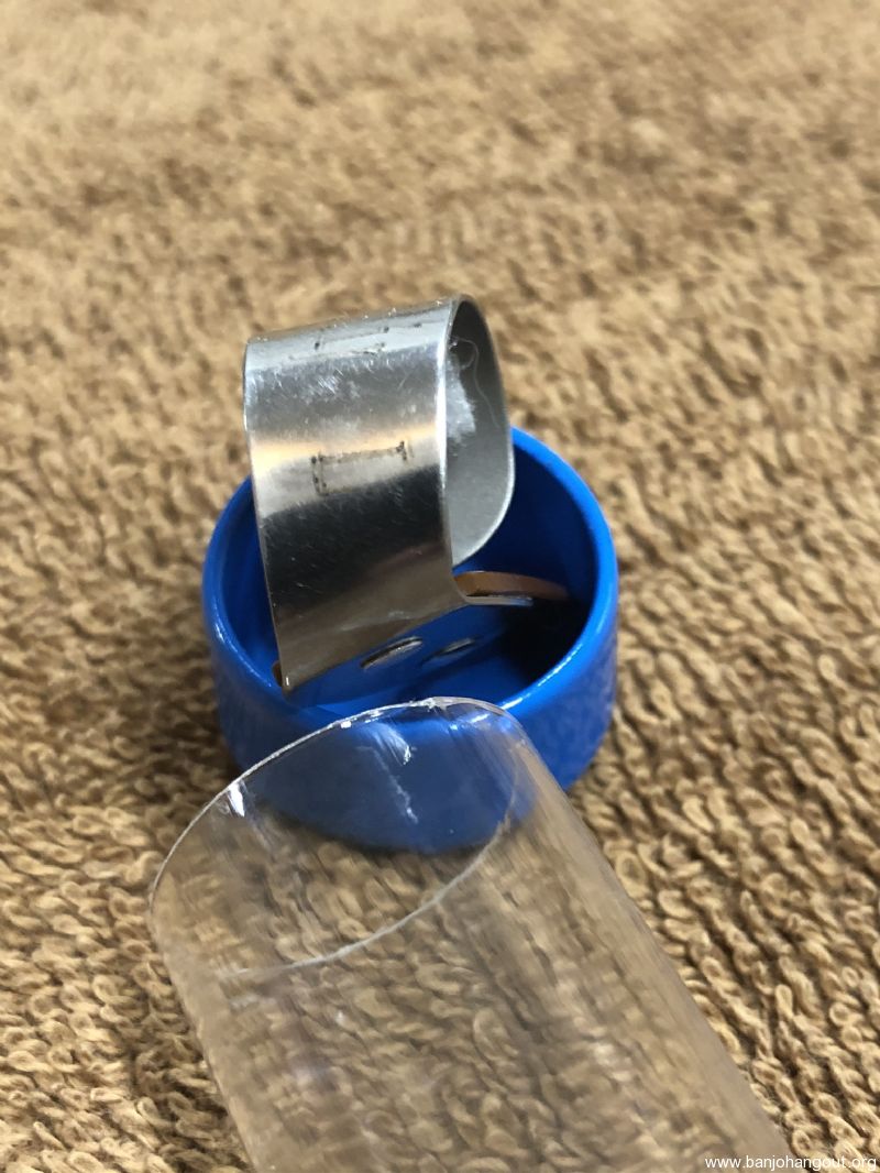 SOLD: Reduced $, Blue Chip thumb pick Lg. / with custom blade - Banjo ...