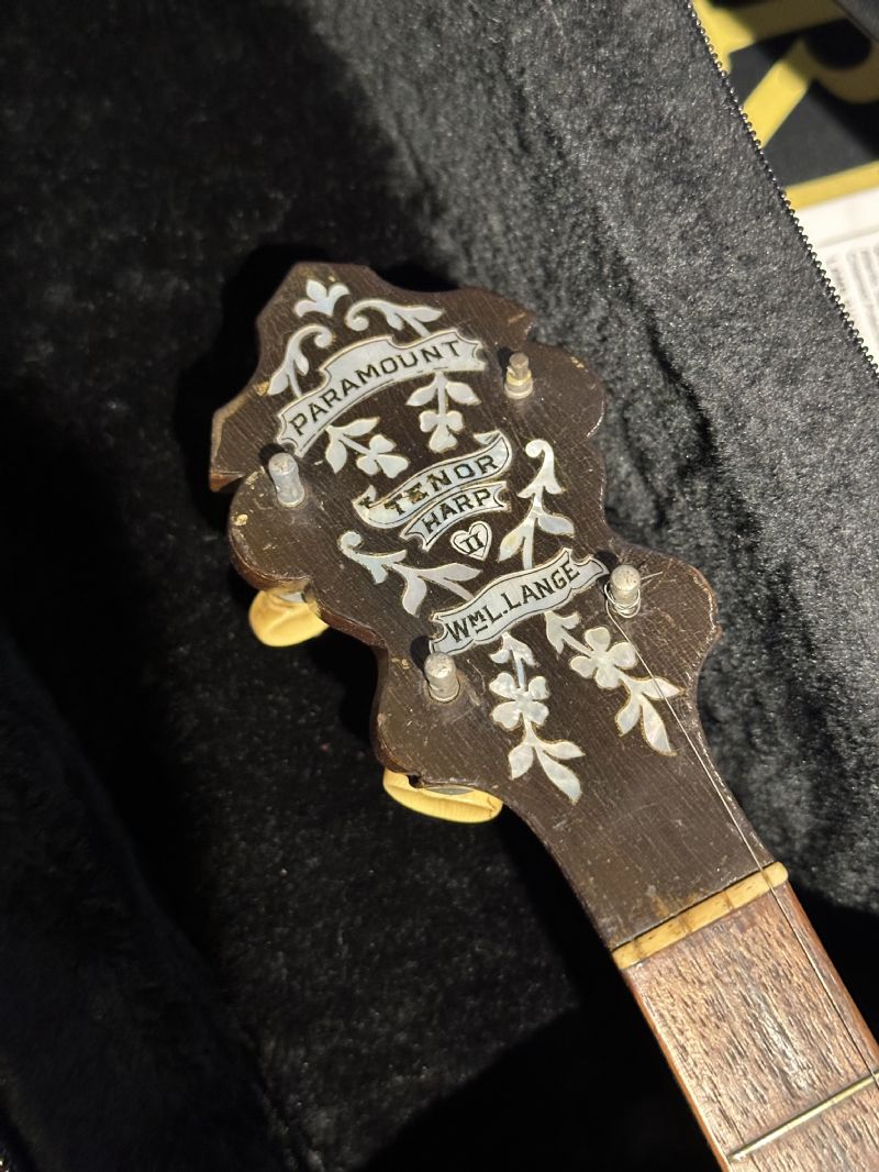 Paramount Tenor Harp Banjo Headstock - thaibanjonewbie's Photos - Banjo ...