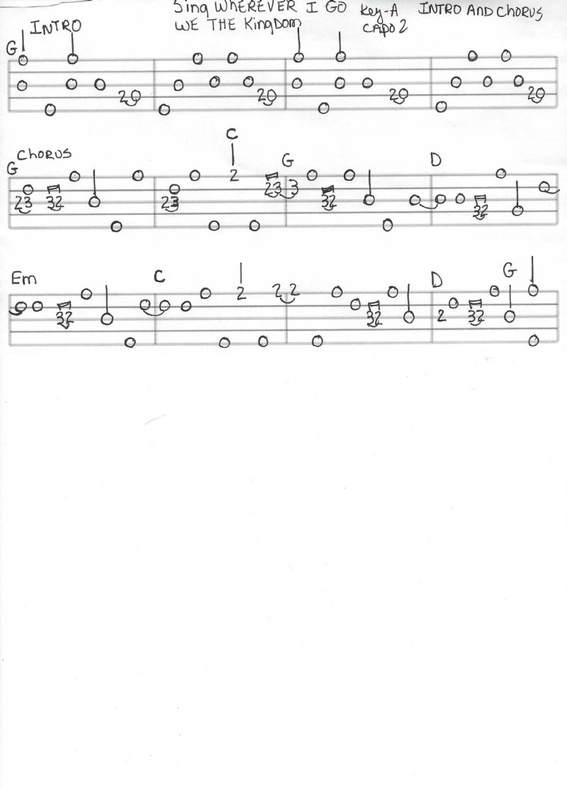 sing wherever i go / we the kingdom intro and chorus - stanleytone's ...