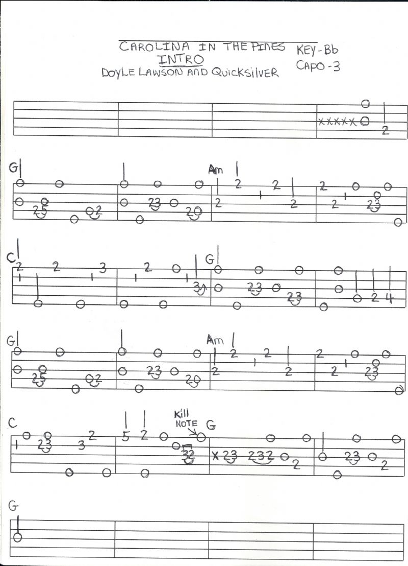 Carolina in the Pines (intro) - stanleytone's Photos - Banjo Hangout