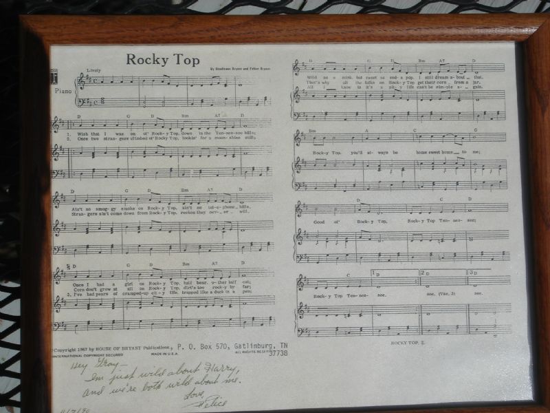 Rocky Top (published sheet music) - dixie kiwi's Photos - Banjo Hangout