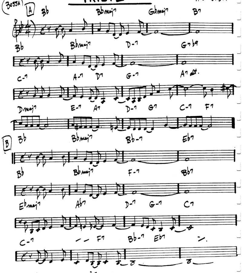 Jobim TRISTE chart - pearcemusic's Photos - Banjo Hangout