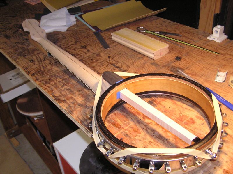 Fitting the dowel stick - Roy Smith's Photos - Banjo Hangout