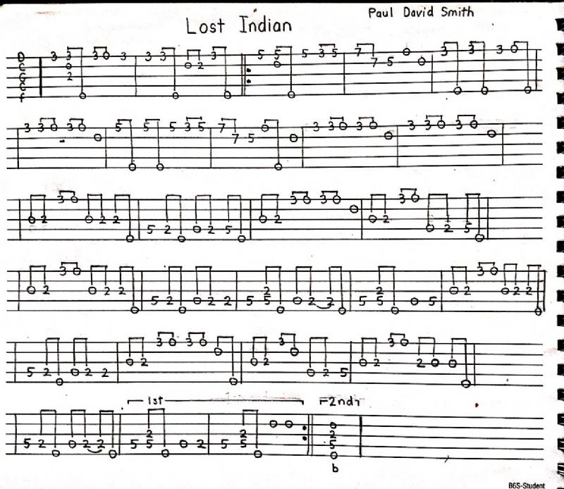 Lost Indian tab - JanetB's Photos - Banjo Hangout