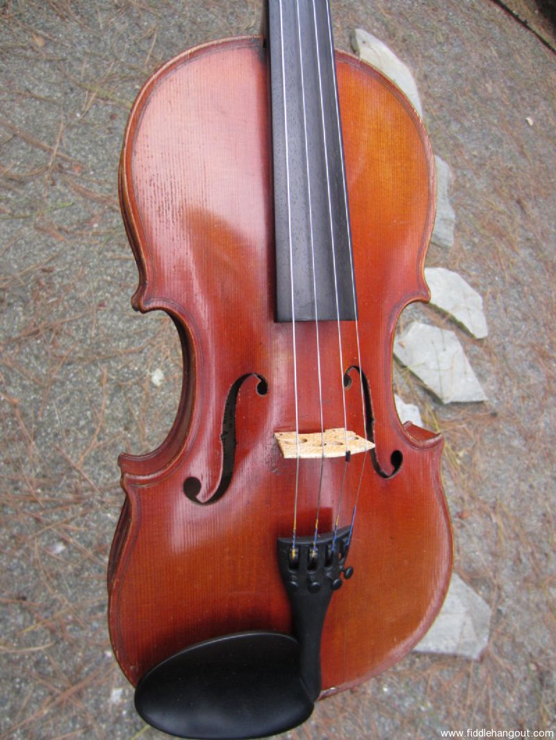 SOLD: Vintage E. Reinhold Schmidt Violin with Fancy Scroll Carving ...