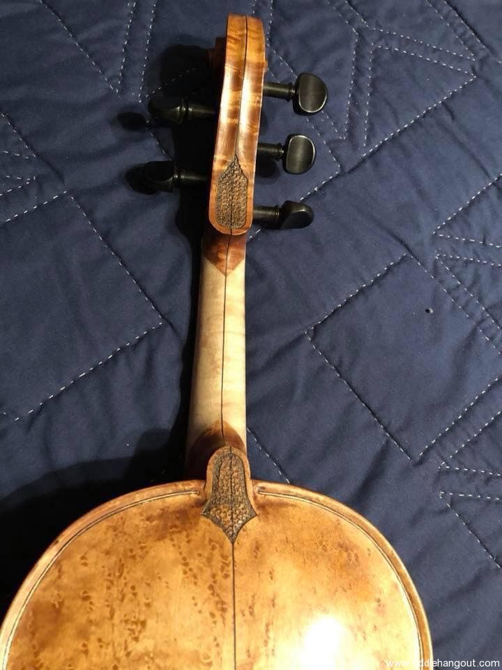 SOLD: Randal Eller 5 string fiddle awesome birdseye maple REDUCED ...