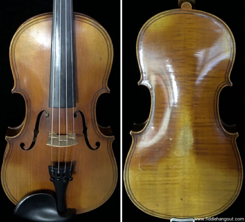 SOLD: Nice German Fiddle, c. 1900 - Very Good Player, Beautiful Double ...