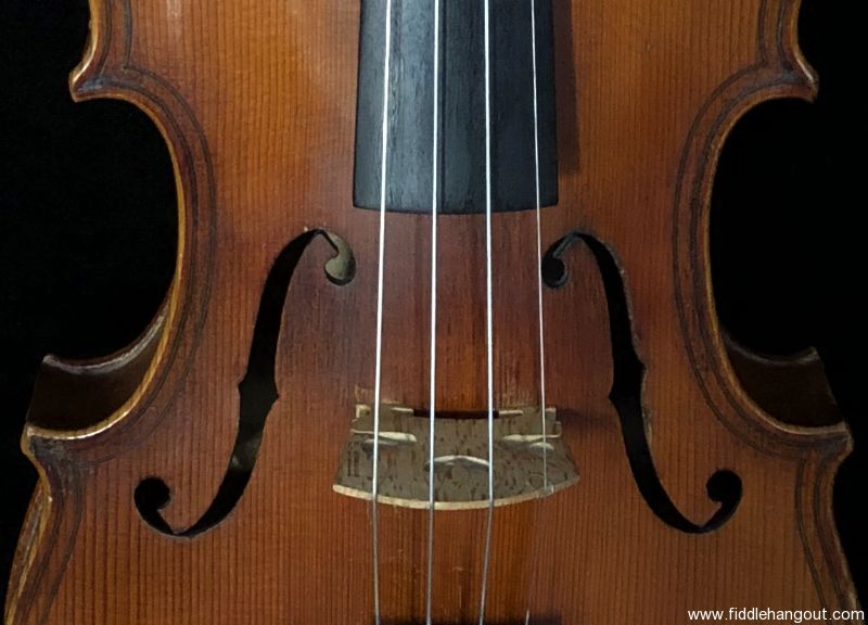 SOLD: Nice German Fiddle, c. 1900 - Very Good Player, Beautiful Double ...