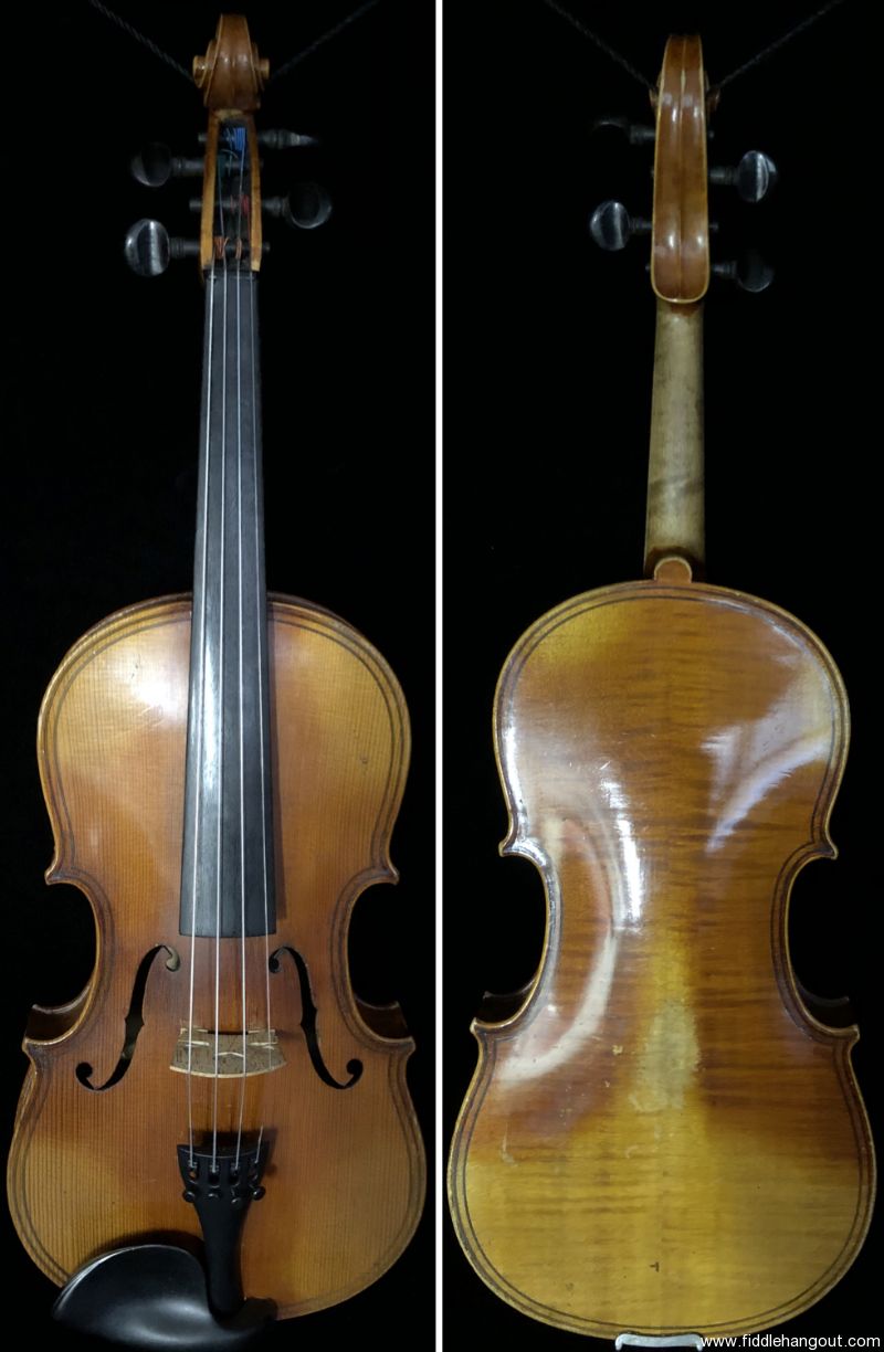 SOLD: Nice German Fiddle, c. 1900 - Very Good Player, Beautiful Double ...