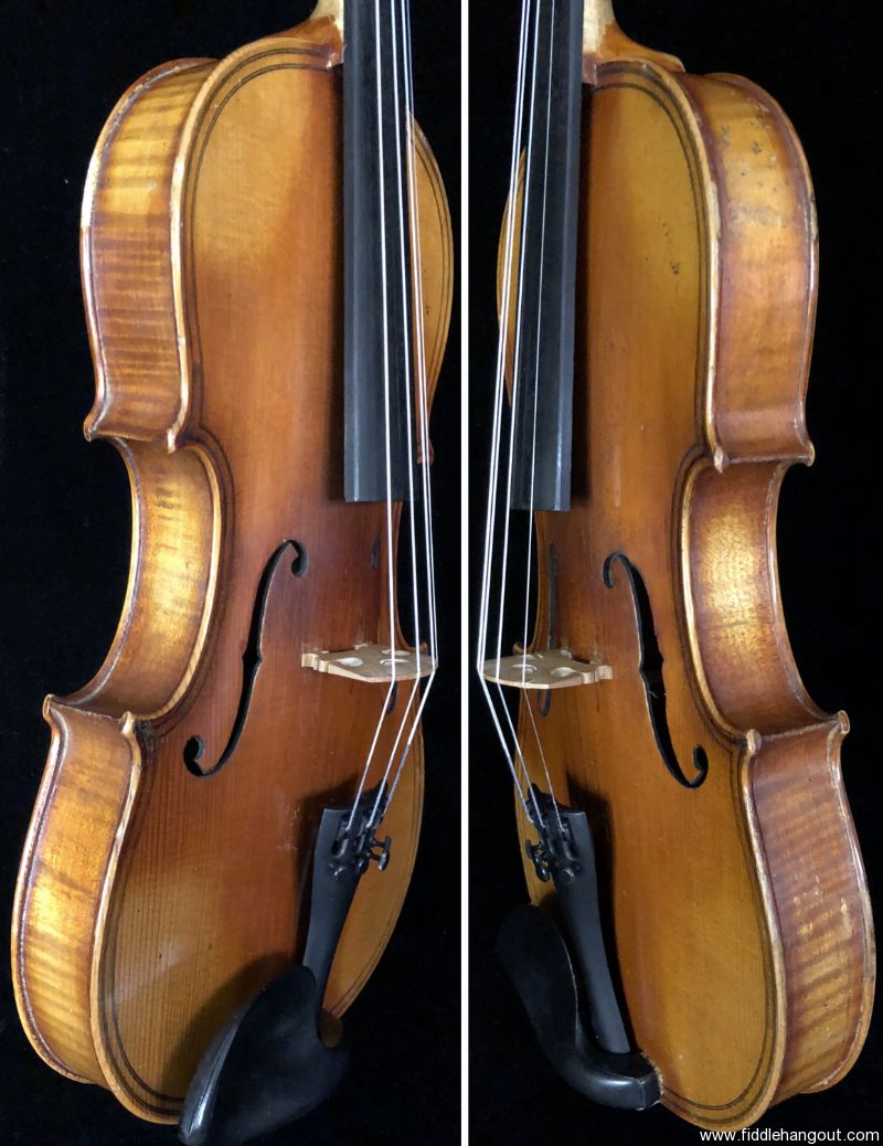 SOLD: Nice German Fiddle, c. 1900 - Very Good Player, Beautiful Double ...