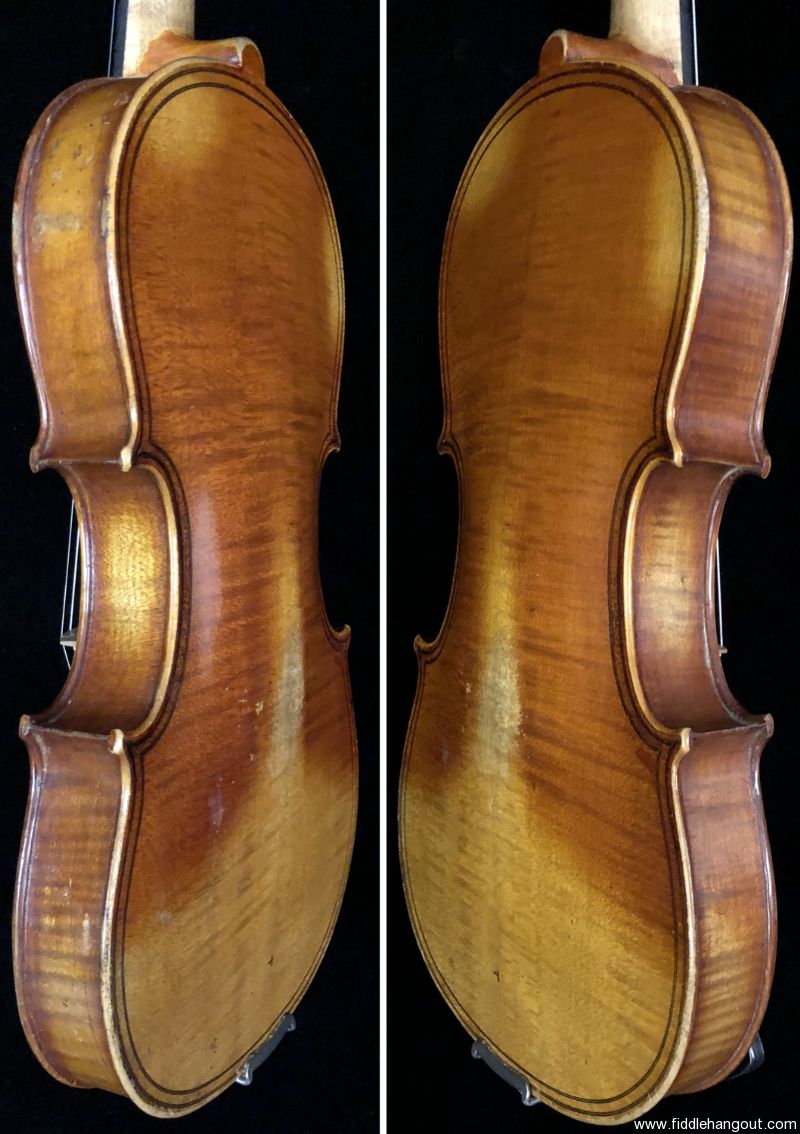 SOLD: Nice German Fiddle, c. 1900 - Very Good Player, Beautiful Double ...
