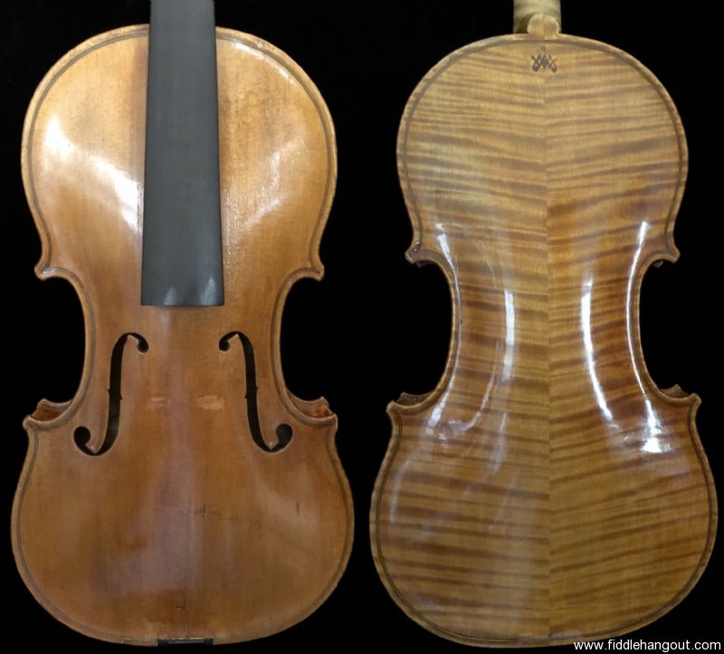 SOLD: Price Reduced! Fine Vintage American Fiddle by W. B. McLaughlin c ...